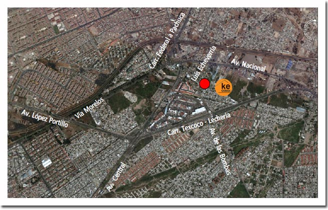 Ubicación satelital :: Privadas de Ecatepec